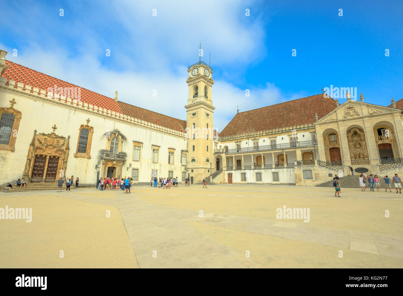 Courtyard and main building of the historic coimbra university hi-res ...