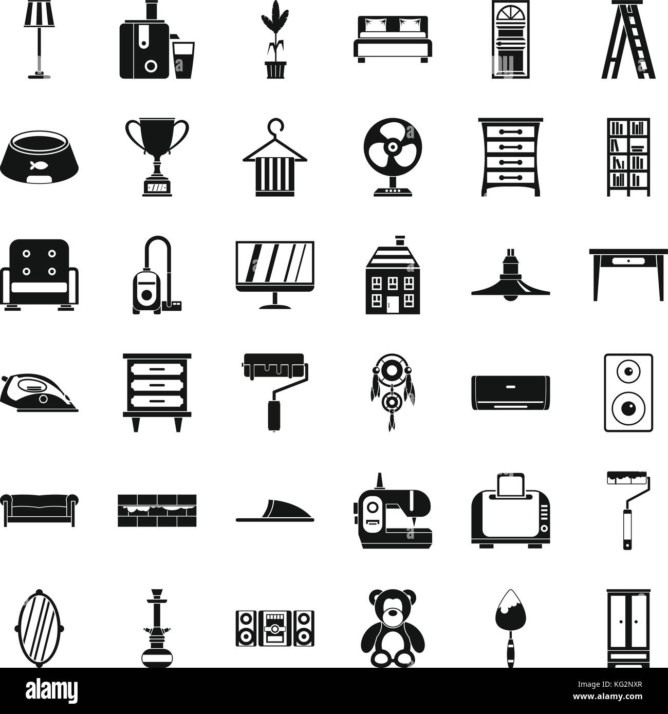 Kitchen icons set, simple style Stock Vector Image & Art - Alamy