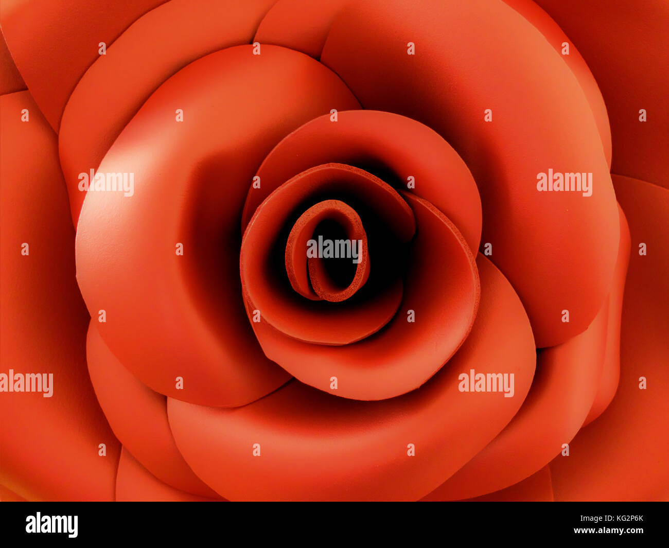 Close look at the top of a big red rubber rose Stock Photo - Alamy