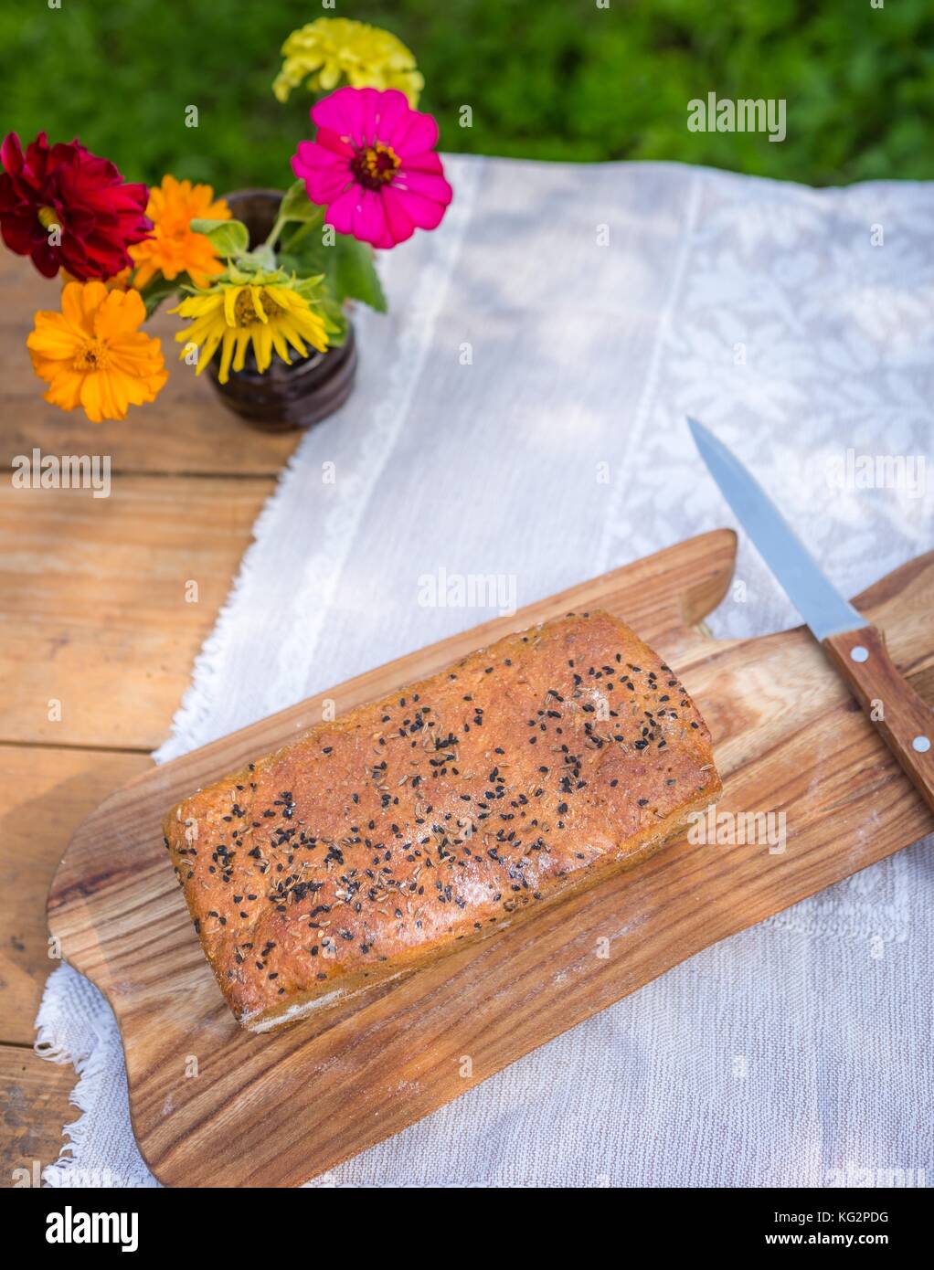 Tasty fresh baked bread photographed in outdoor Stock Photo - Alamy