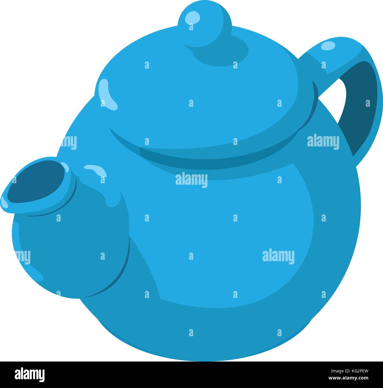Kettle blue icon, isometric 3d style Stock Vector Image & Art - Alamy