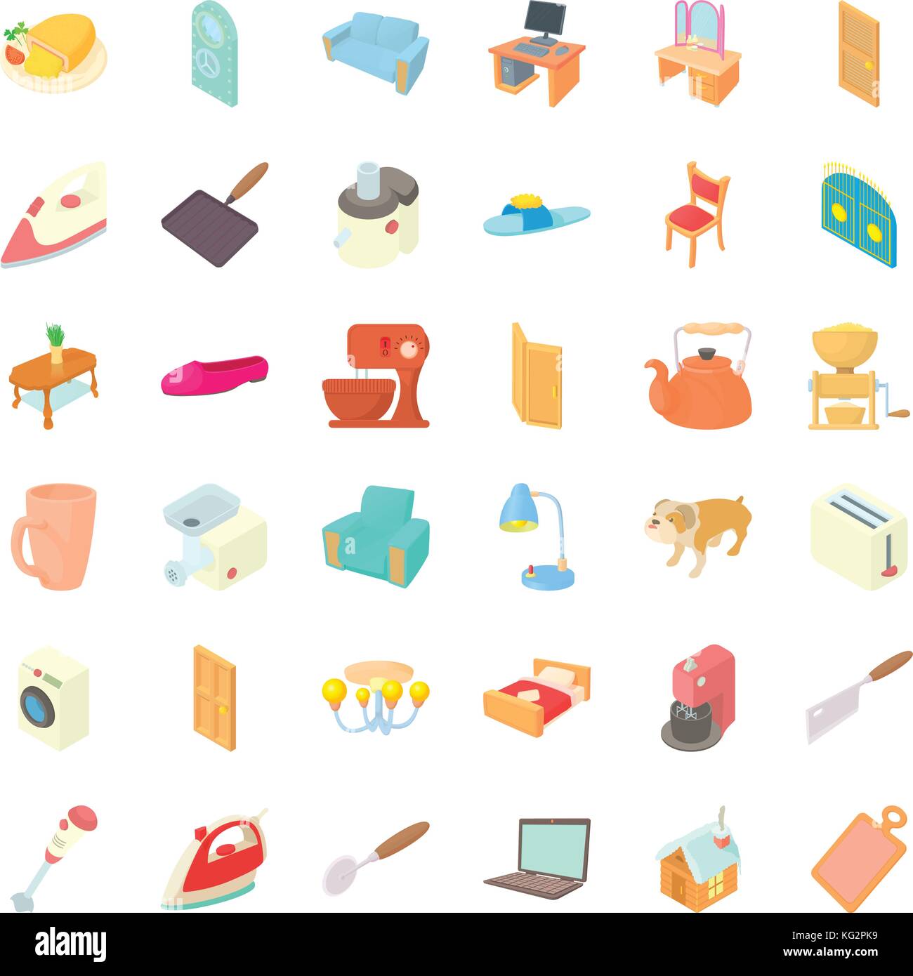 Appliance icons set, cartoon style Stock Vector Image & Art - Alamy