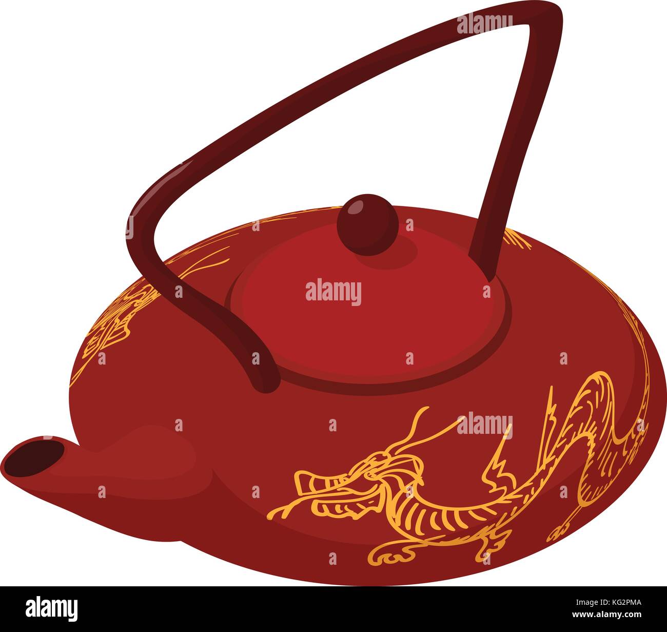 Kettle china modern icon, isometric 3d style Stock Vector Image & Art ...