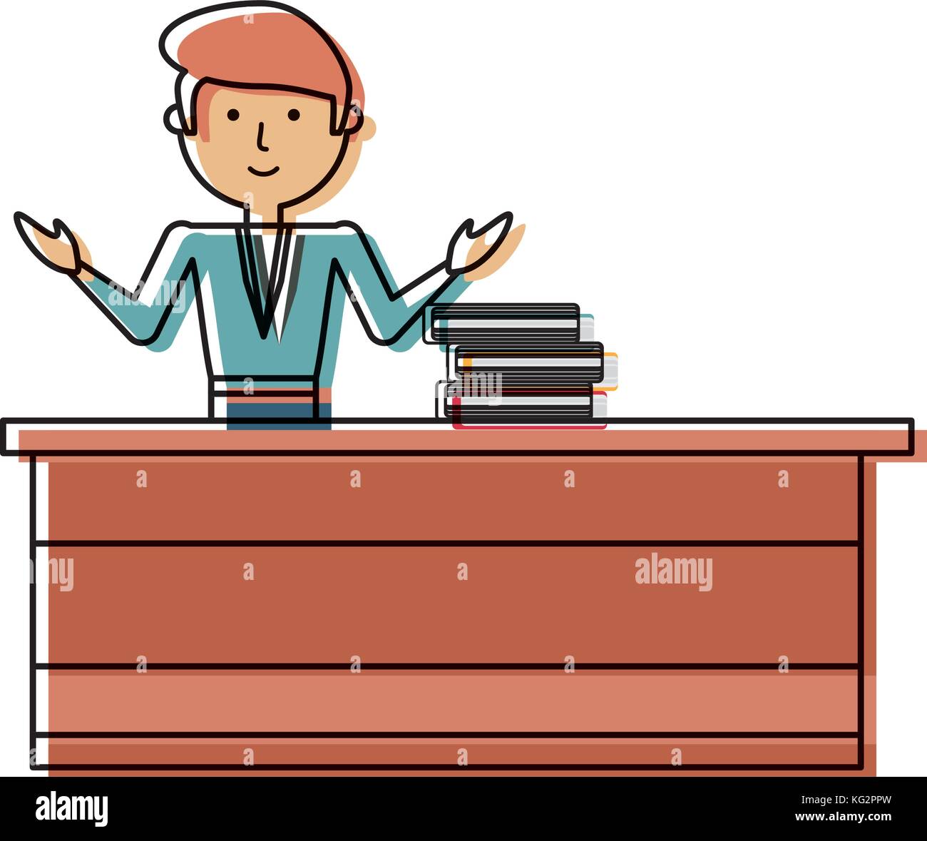 teacher man vector illustration Stock Vector Image & Art - Alamy