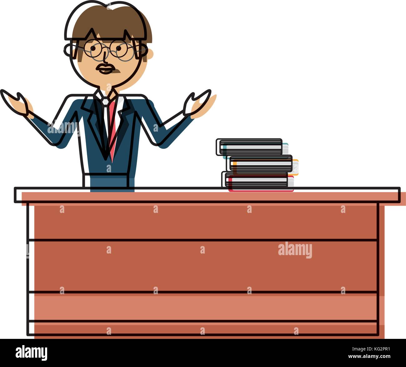 teacher man vector illustration Stock Vector Image & Art - Alamy