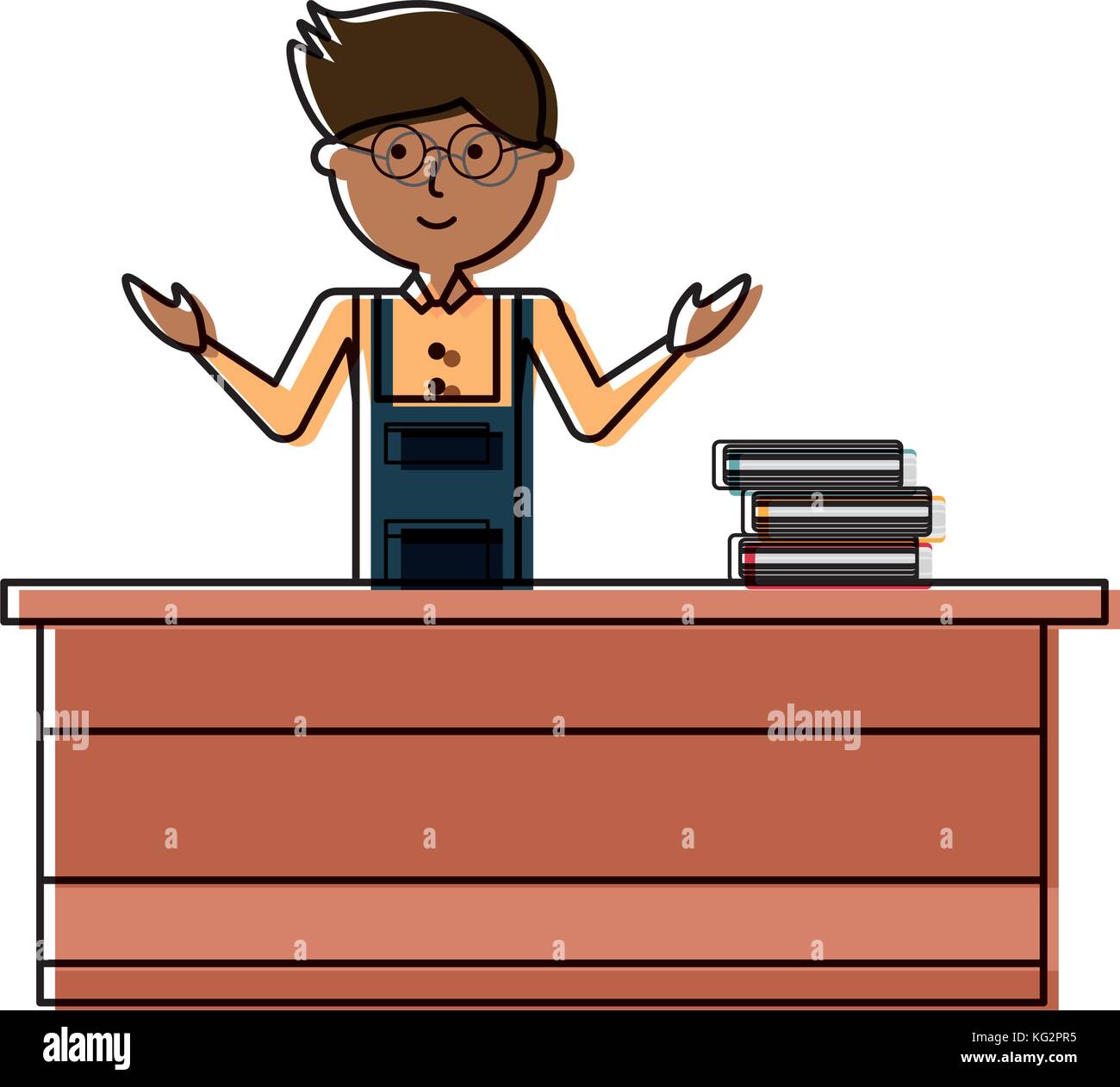 teacher man vector illustration Stock Vector Image & Art - Alamy