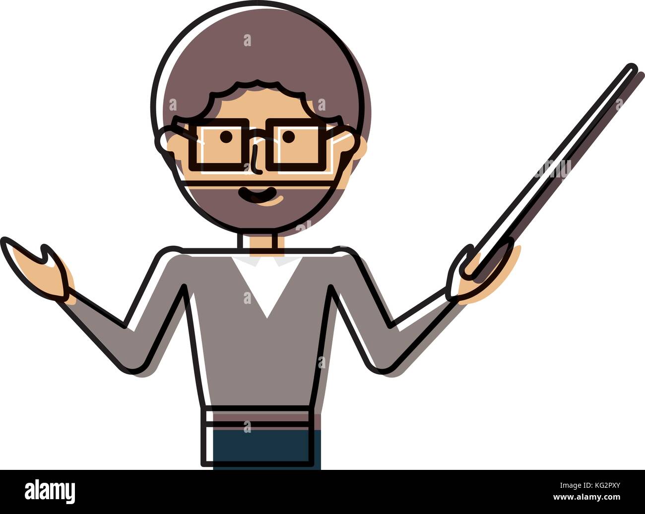 teacher man vector illustration Stock Vector Image & Art - Alamy