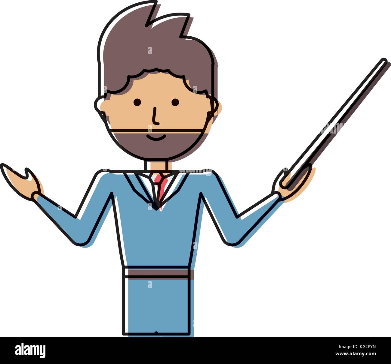 teacher man vector illustration Stock Vector Image & Art - Alamy