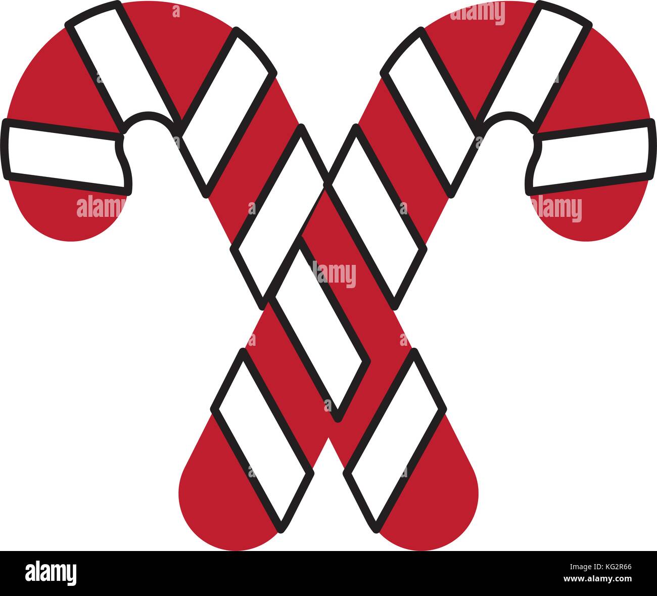 Two sweet christmas candy Stock Vector Images - Alamy