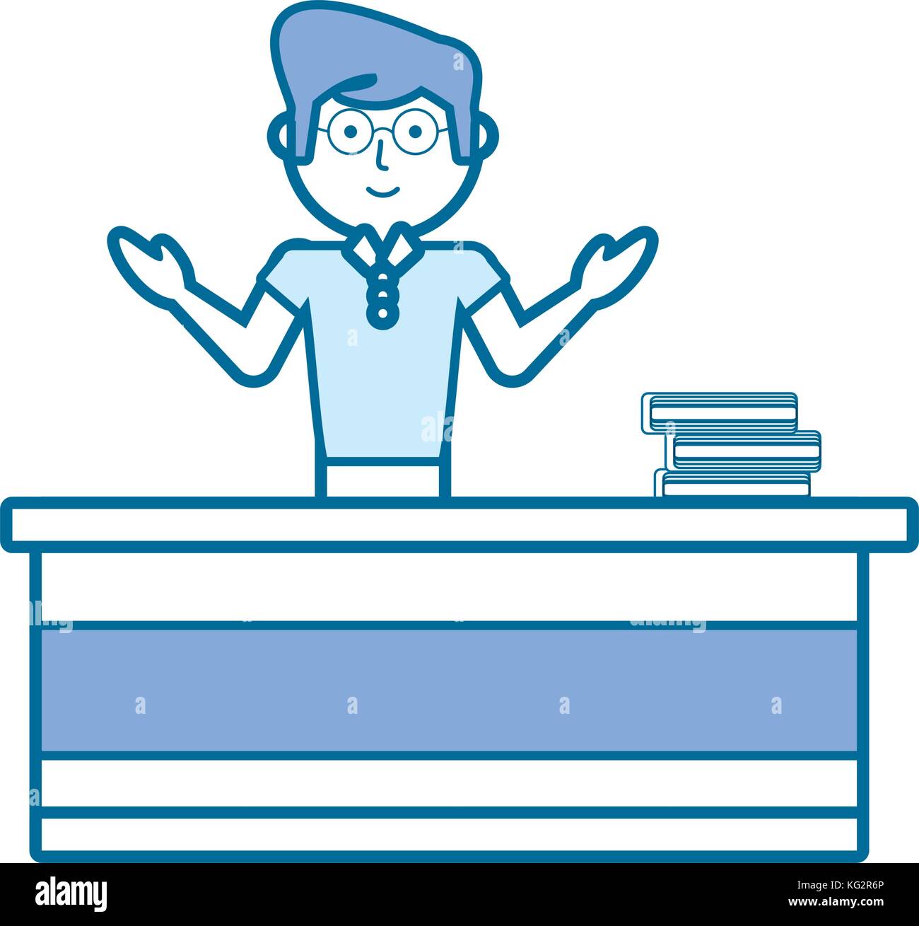 teacher man vector ilustration Stock Vector Image & Art - Alamy