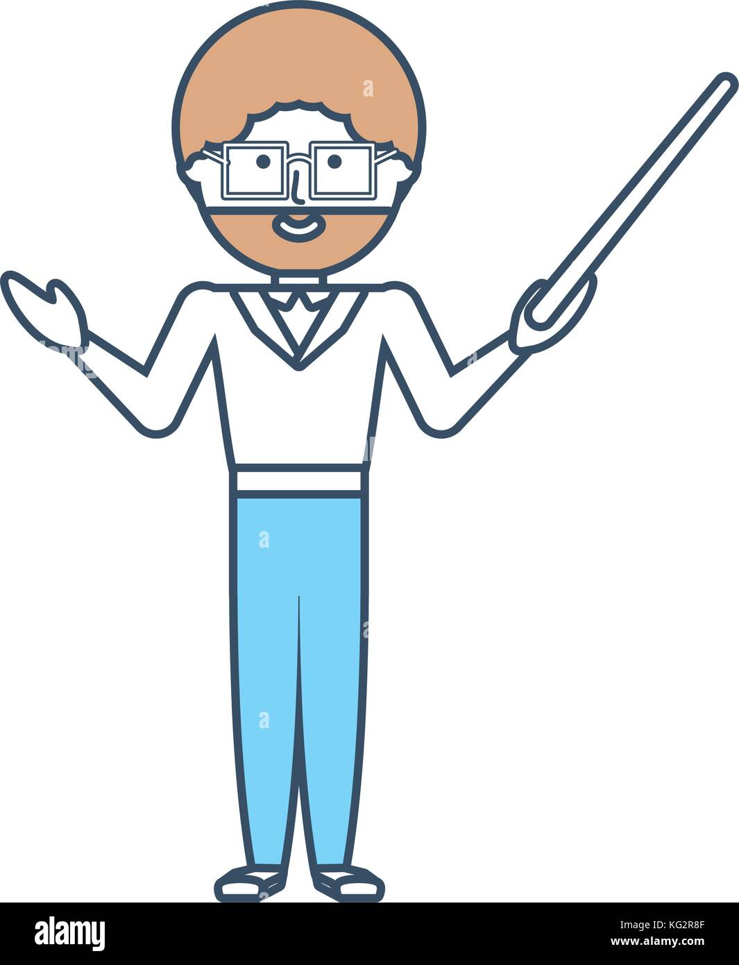 teacher man vector ilustration Stock Vector Image & Art - Alamy
