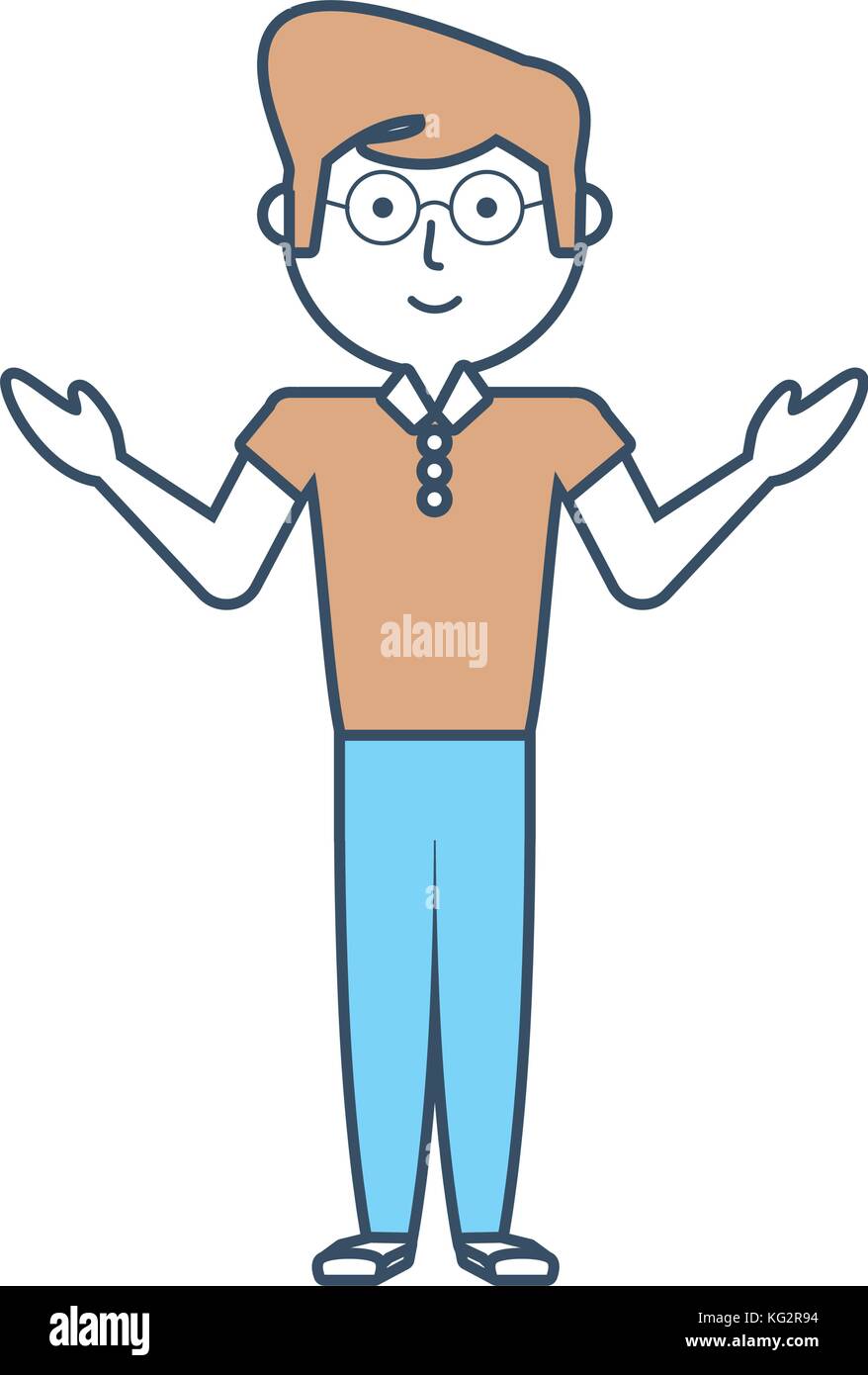 teacher man vector ilustration Stock Vector Image & Art - Alamy