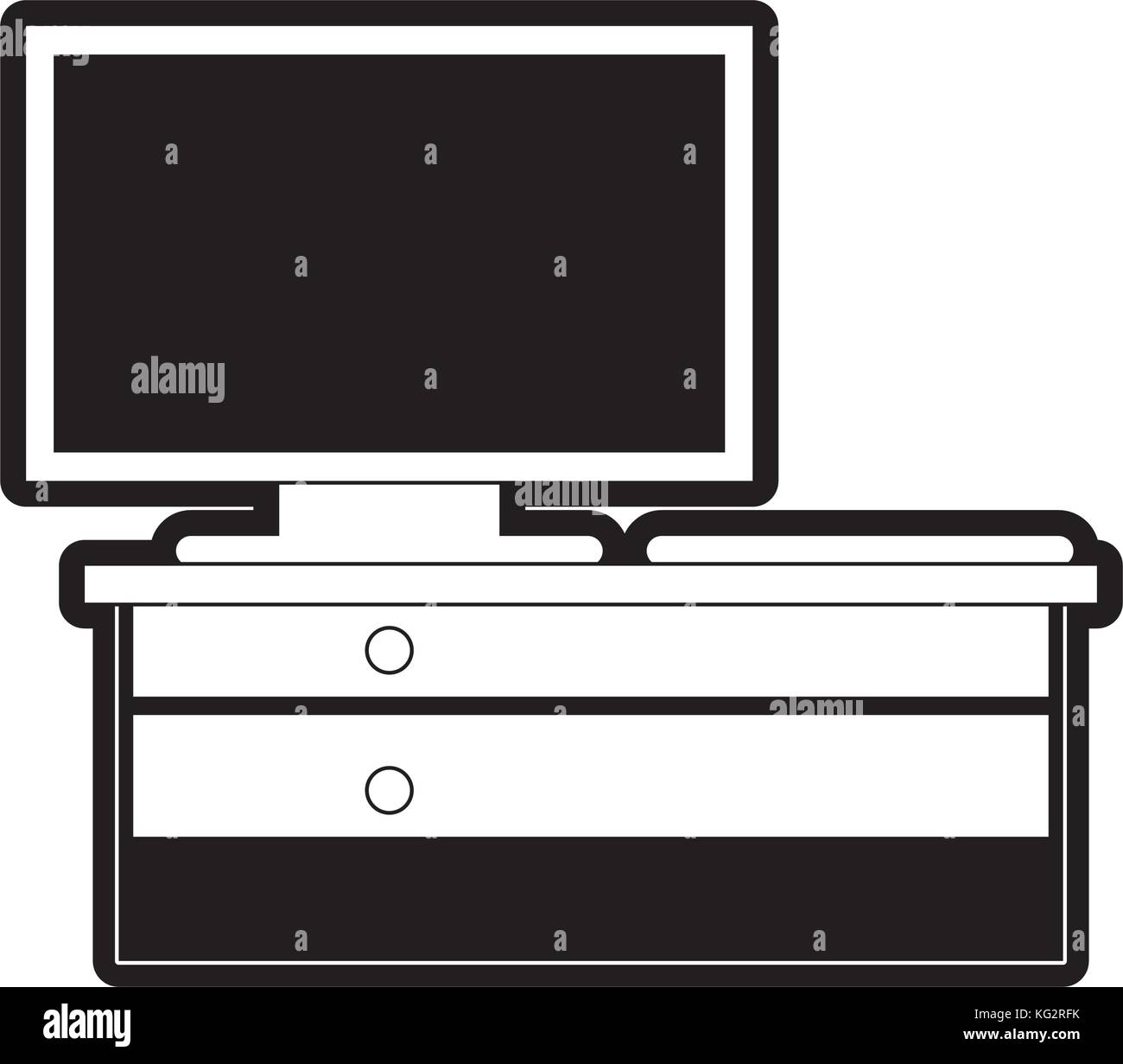 desk vector illustration Stock Vector Image & Art - Alamy
