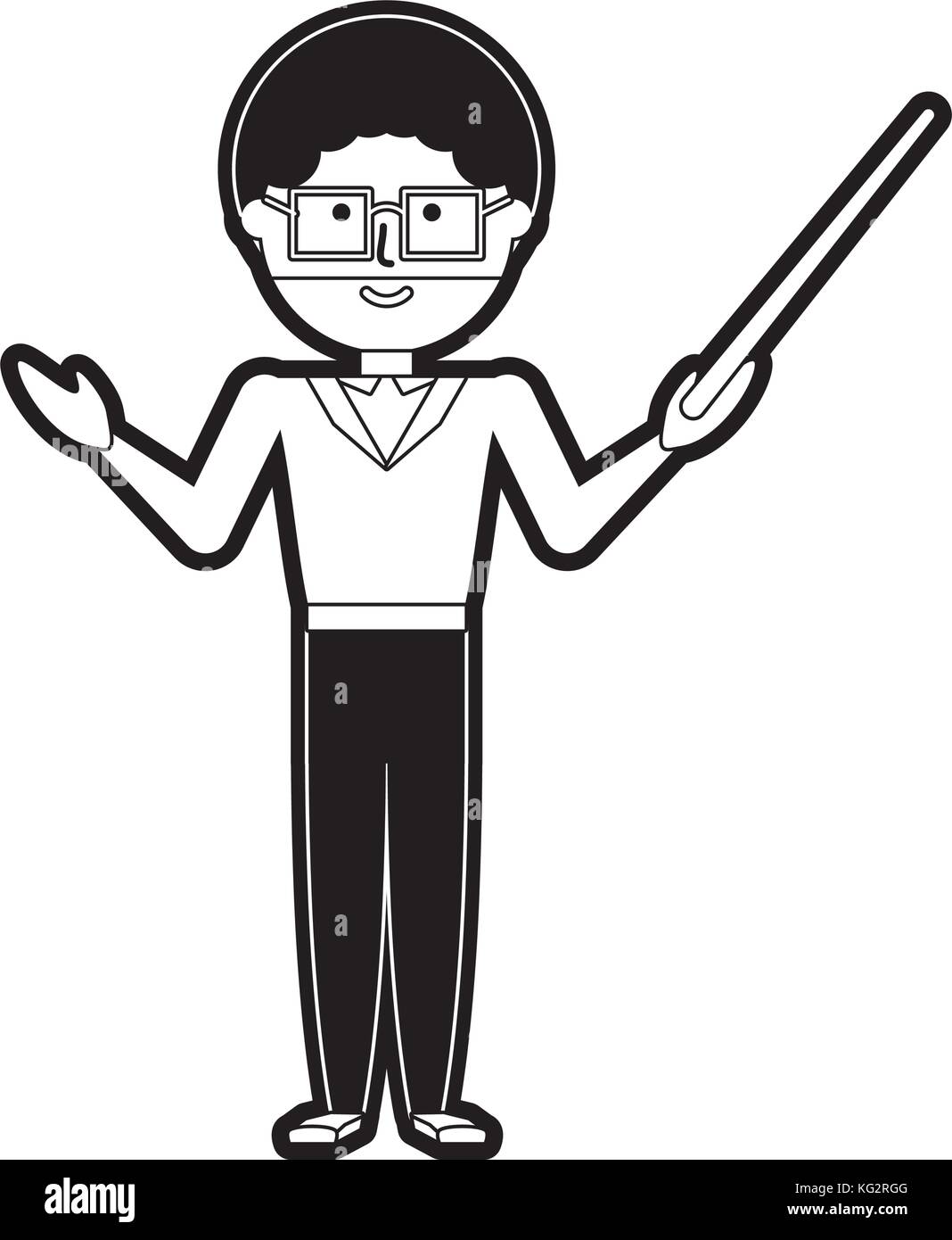 teacher man vector illustration Stock Vector Image & Art - Alamy