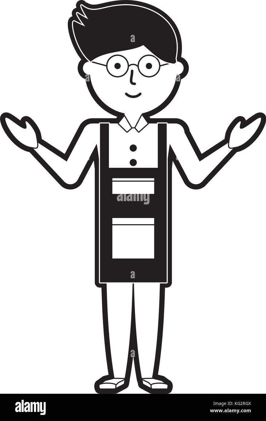 teacher man vector illustration Stock Vector Image & Art - Alamy