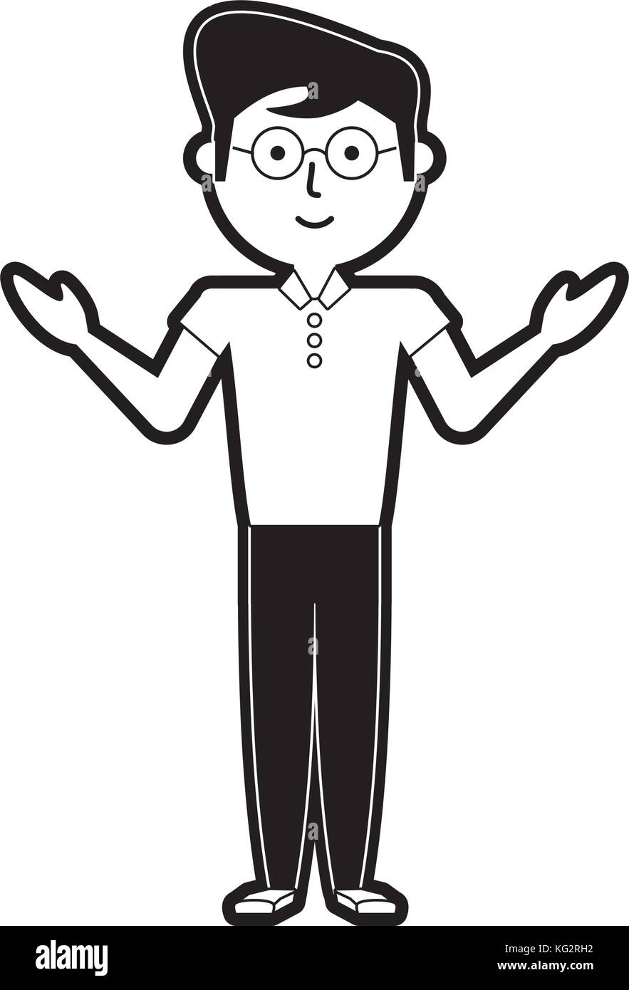 teacher man vector illustration Stock Vector Image & Art - Alamy