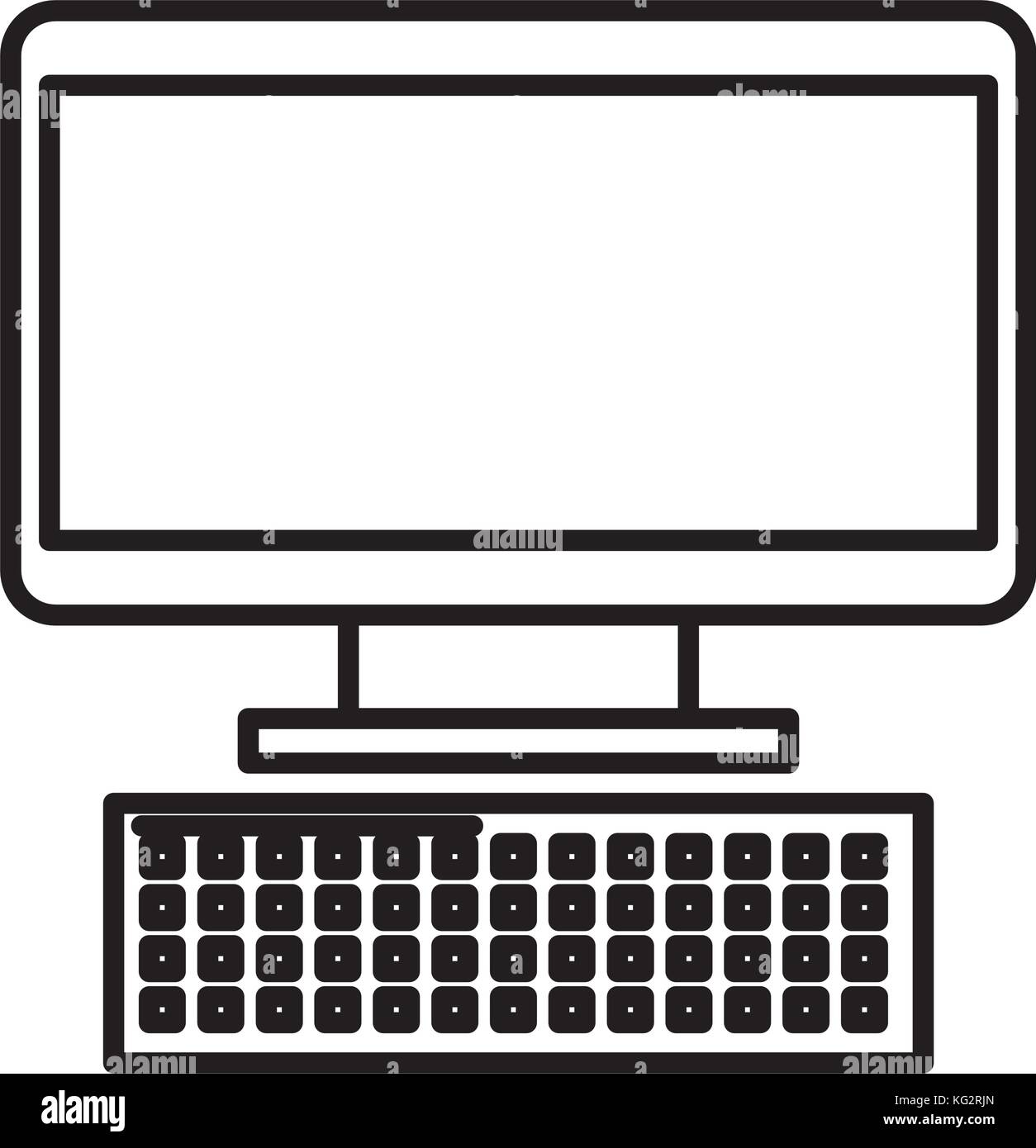 computer keyboard device technology digital Stock Vector Image & Art ...