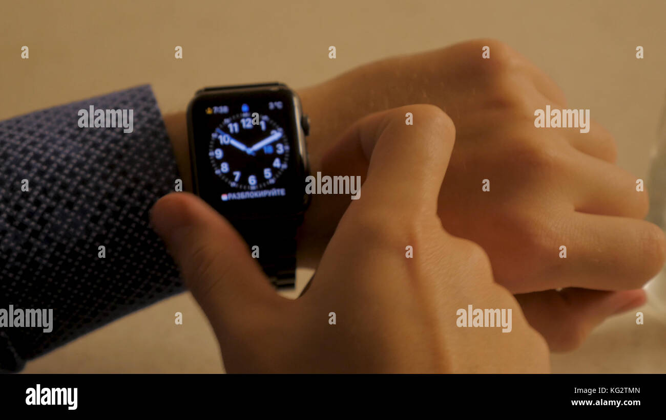 Smartwatch man old hi-res stock photography and images - Alamy