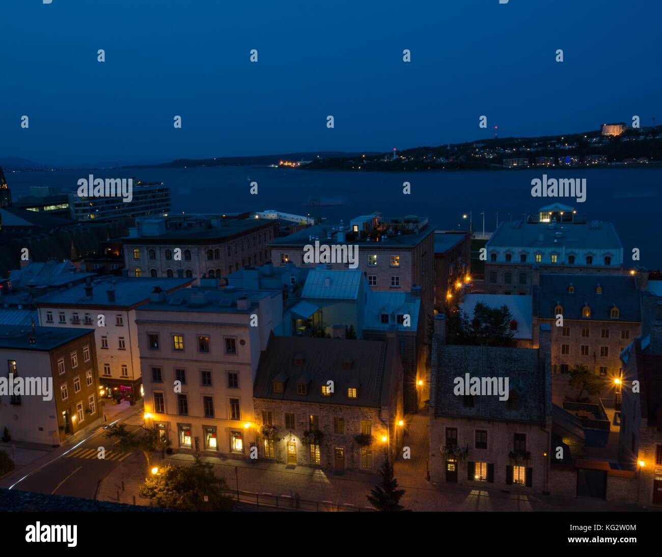 Street scene in Old Quebec City, Quebec, Canada Stock Photo - Alamy