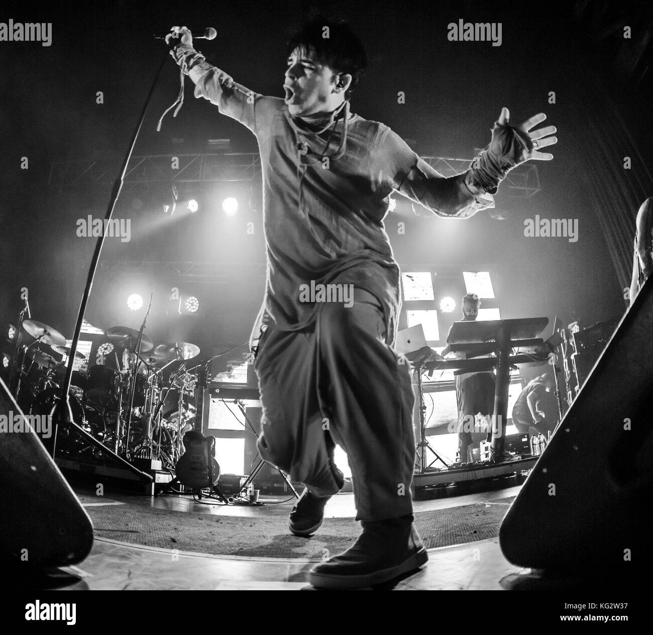 Gary numan live in concert Black and White Stock Photos & Images - Alamy