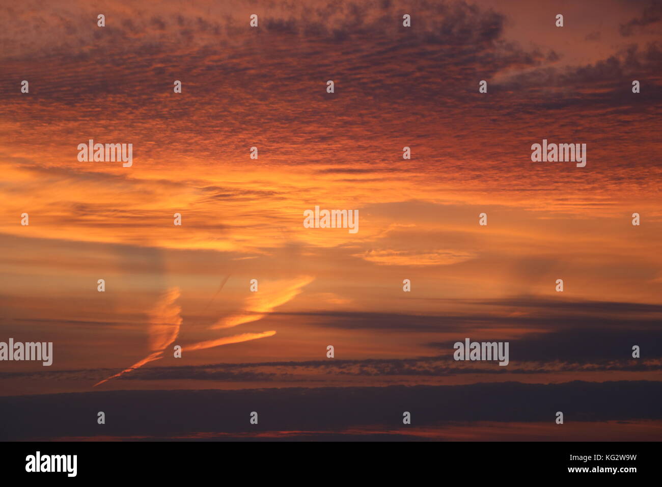 Sunset and colorful clouds Stock Photo - Alamy