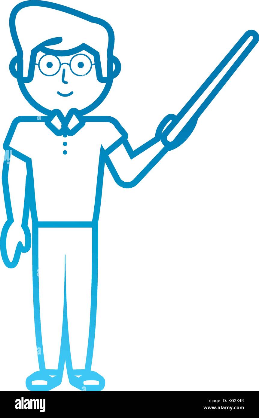 teacher man vector illustration Stock Vector Image & Art - Alamy
