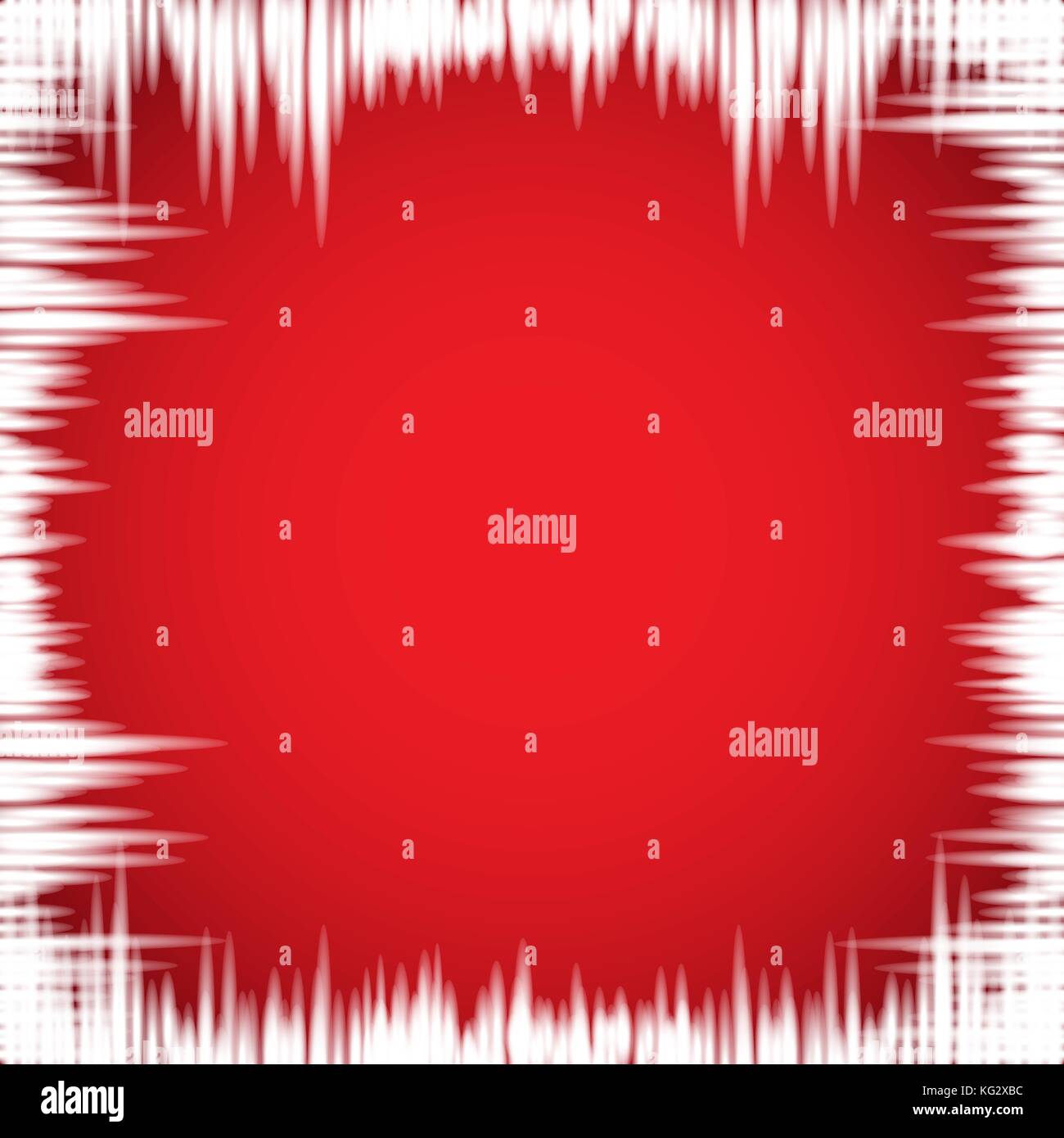 Icicles on the window on red background. Vector illustration Stock ...