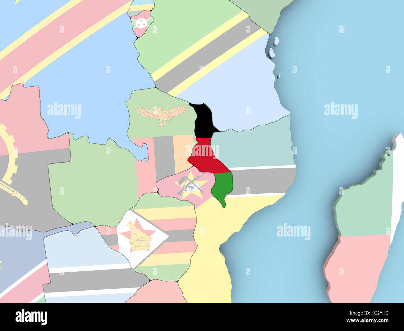 3d map namibia republic hi-res stock photography and images - Alamy