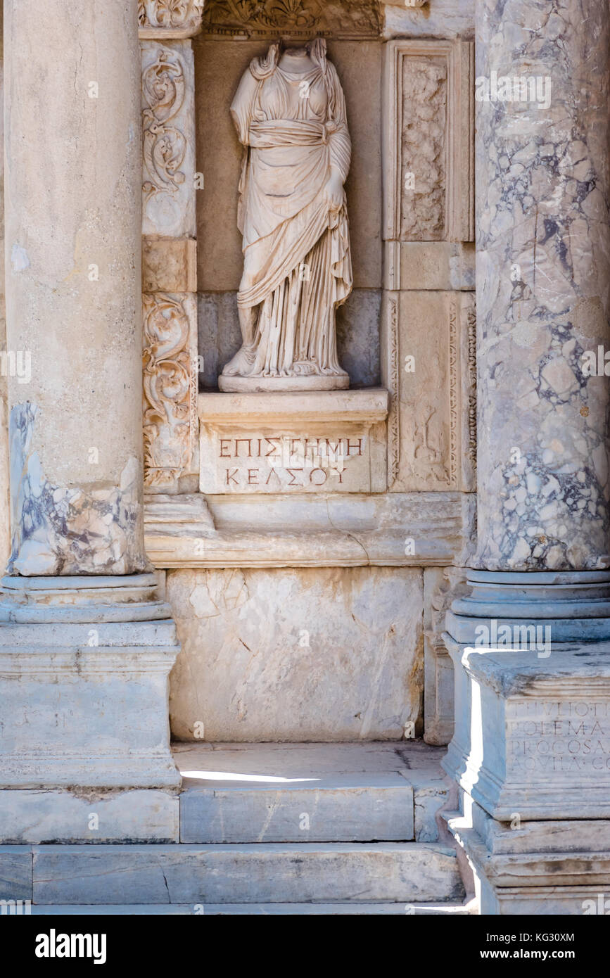Episteme, knowledge Statue in Ephesus historical ancient city, in ...