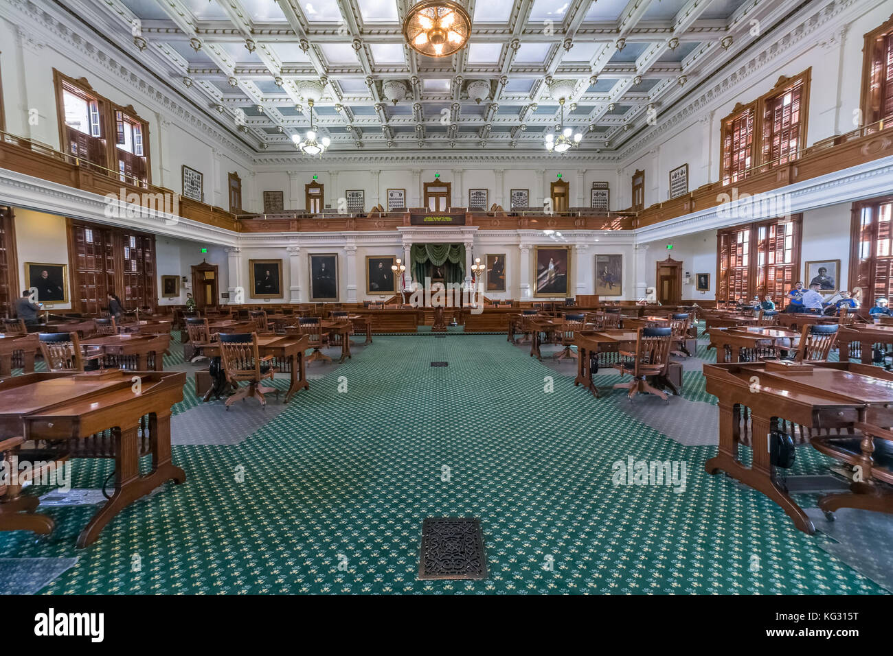 Senate Chamber in Texas State Capitol in Austin, TX Stock Photo - Alamy