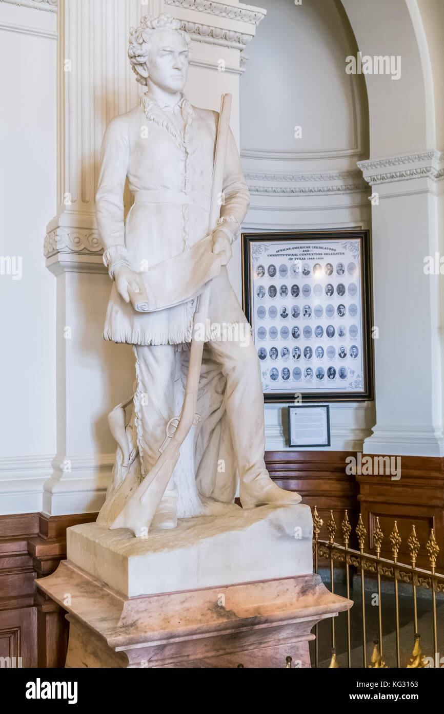 Stephen austin city statue hi-res stock photography and images - Alamy