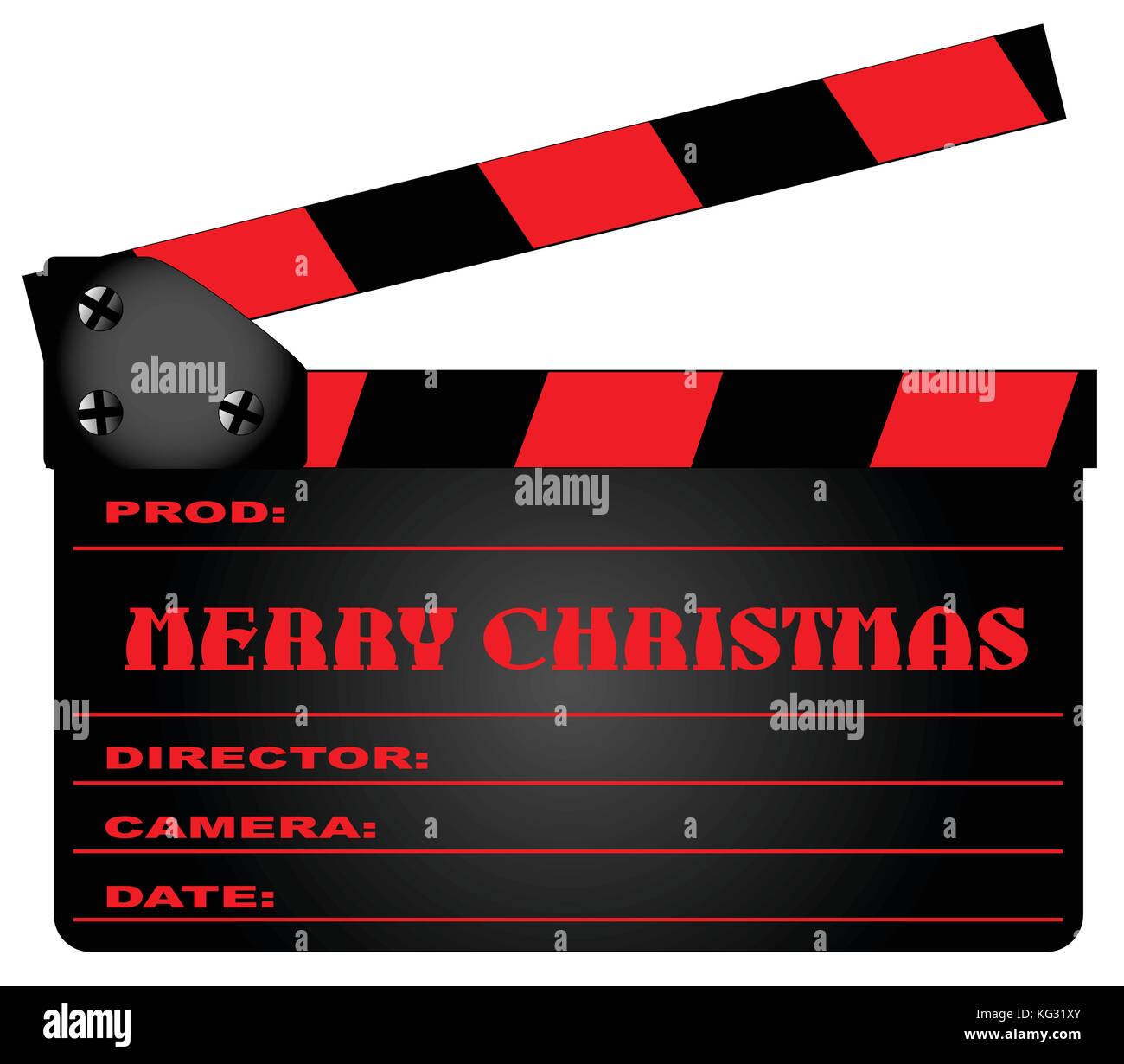 Christmas clapper board Stock Vector Images - Alamy
