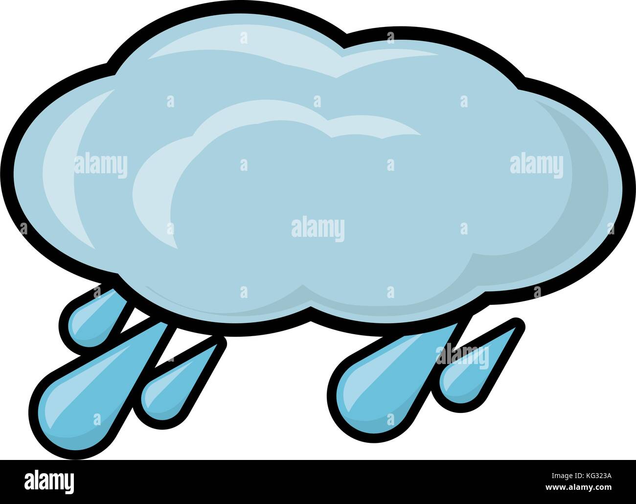rainy weather image vector illustration Stock Vector Image & Art - Alamy