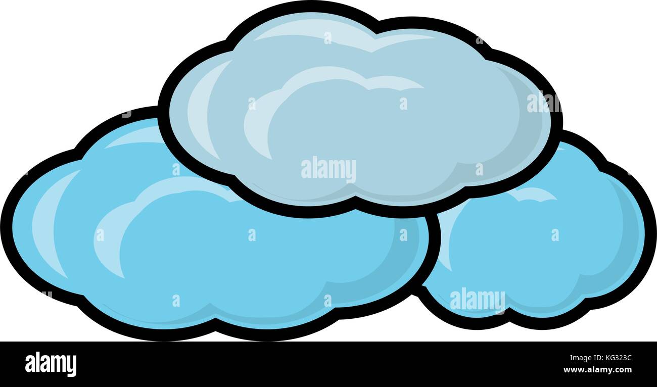 cloudy weather image vector illustration Stock Vector Image & Art - Alamy