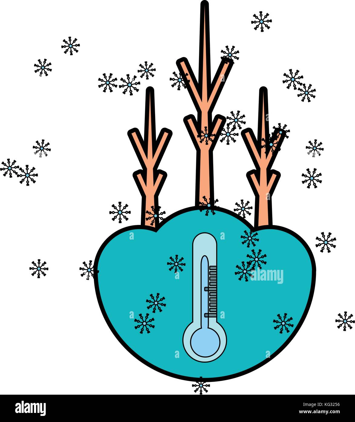 snow weather vector illustration Stock Vector Image & Art - Alamy