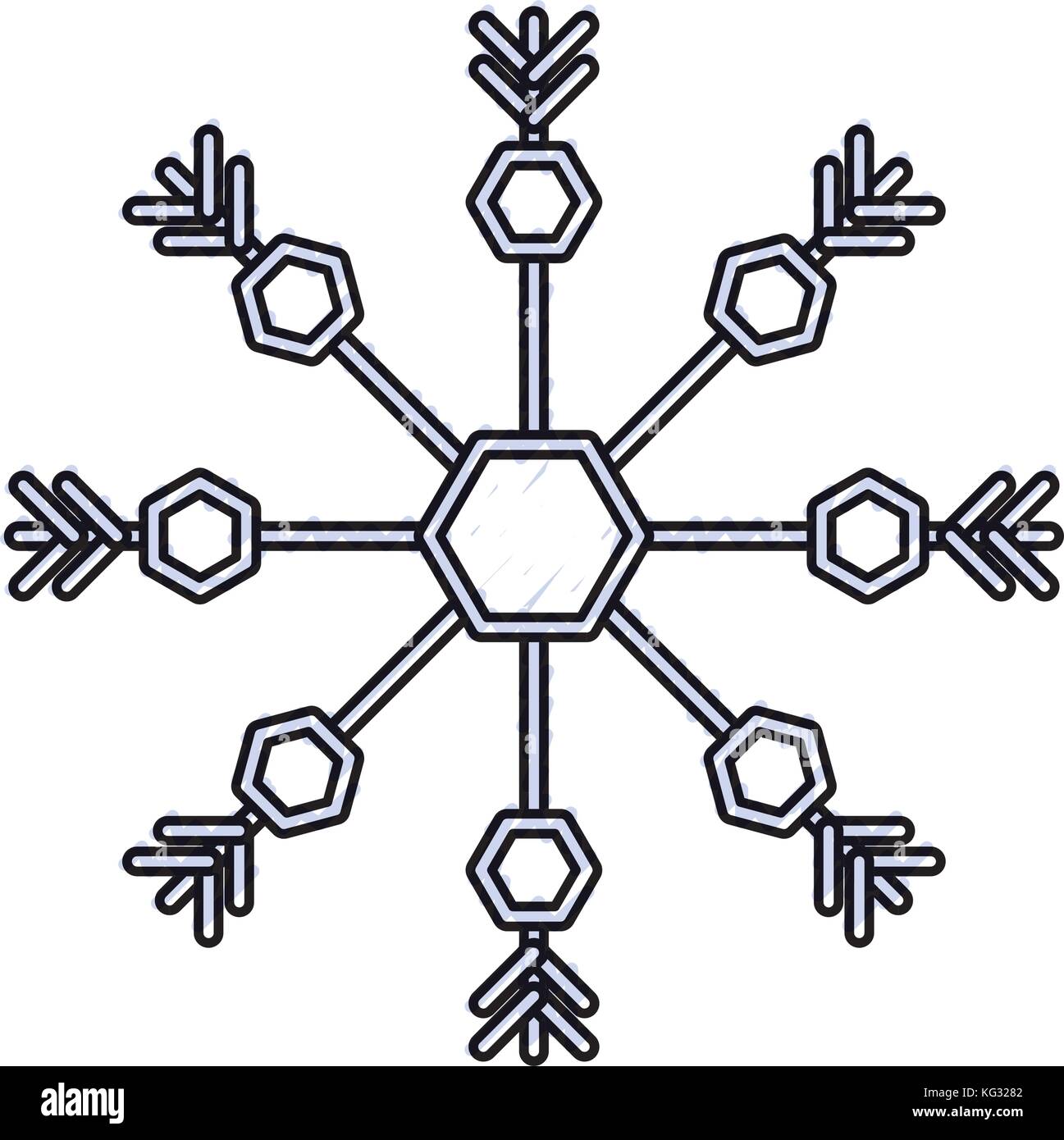snowflake vector illustration Stock Vector Image & Art - Alamy