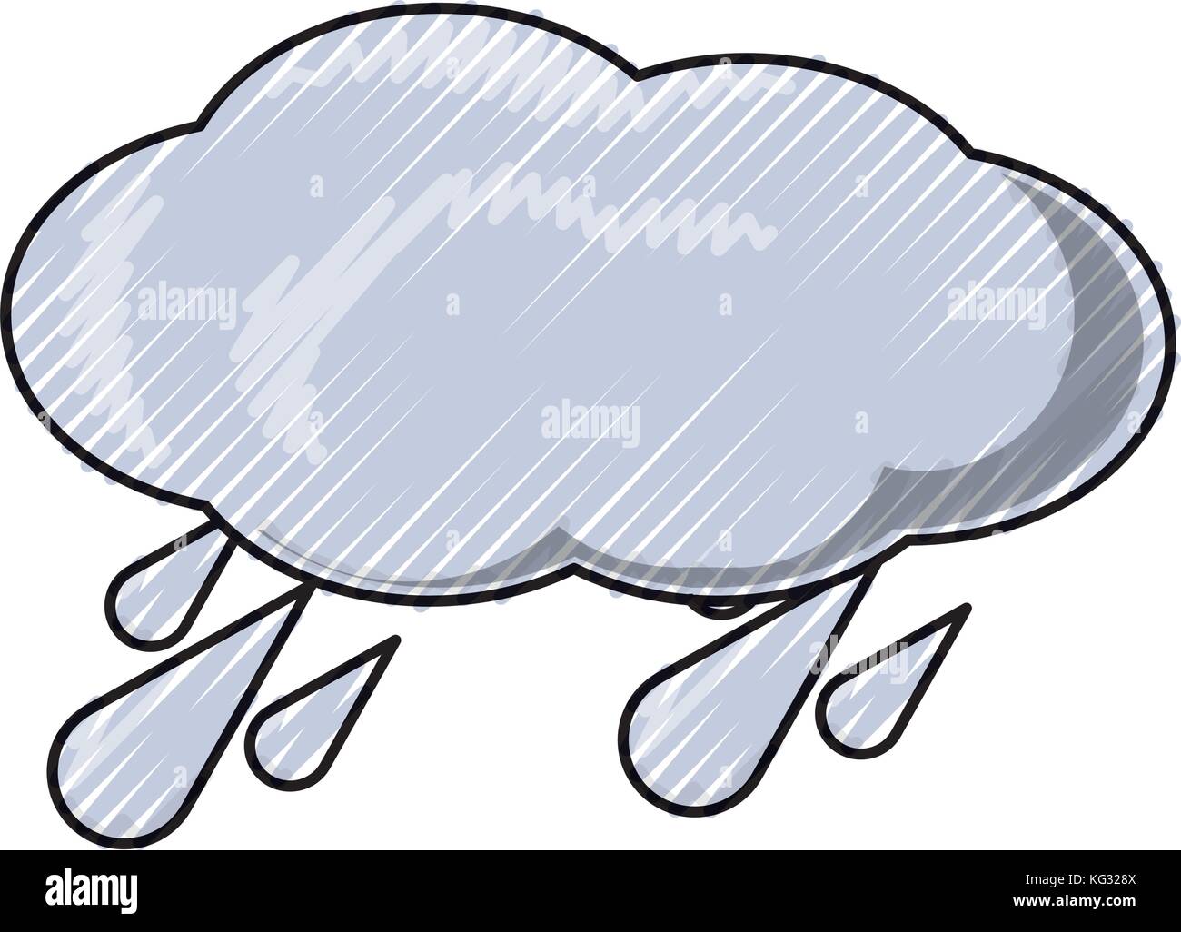 rainy weather vector illustration Stock Vector Image & Art - Alamy