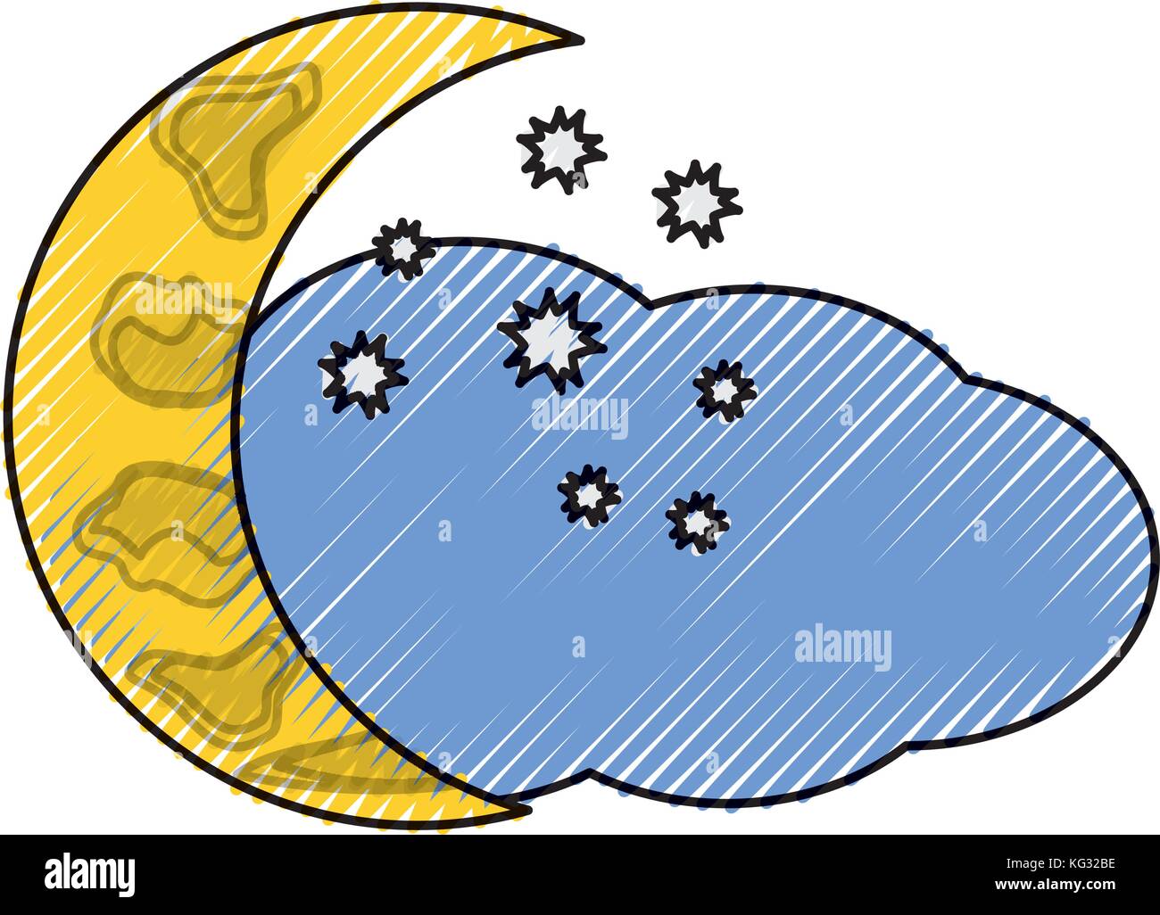 cloudy weather vector illustration Stock Vector Image & Art - Alamy