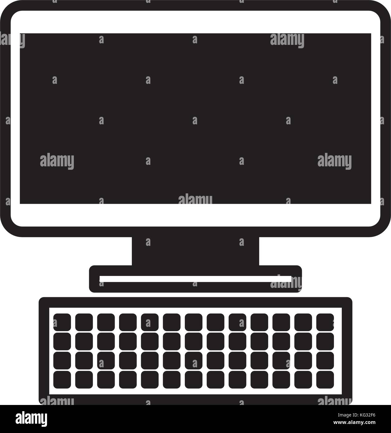 computer keyboard device technology digital Stock Vector Image & Art ...