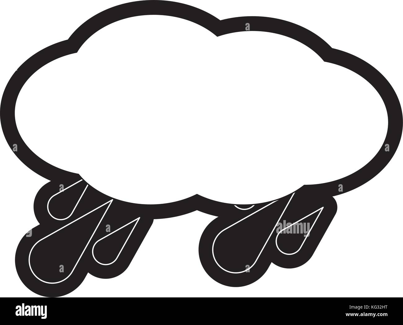 rainy weather vector illustration Stock Vector Image & Art - Alamy