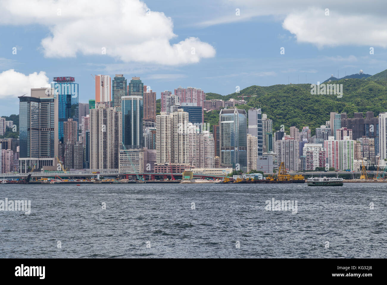 Skyline of Hong Kong Downtown across Victoria Harbour Stock Photo - Alamy