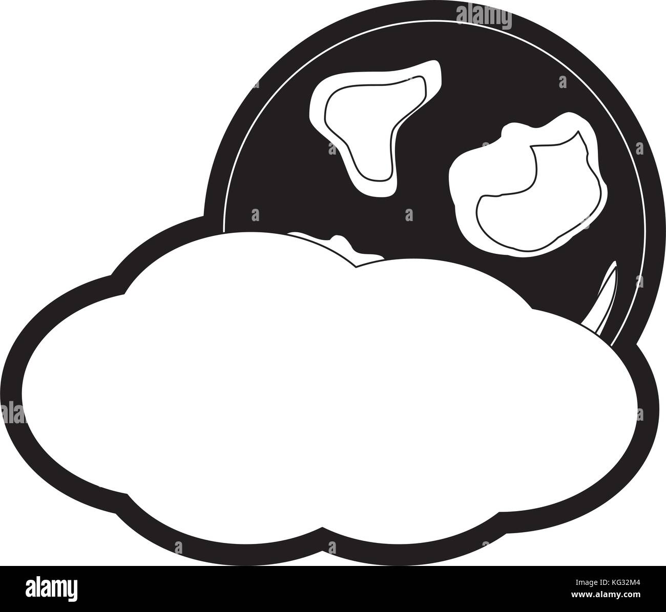 cloudy weather vector illustration Stock Vector Image & Art - Alamy