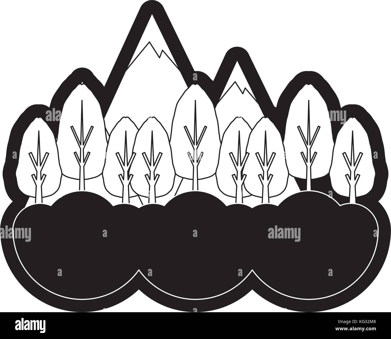 natural forest vector illustration Stock Vector Image & Art - Alamy