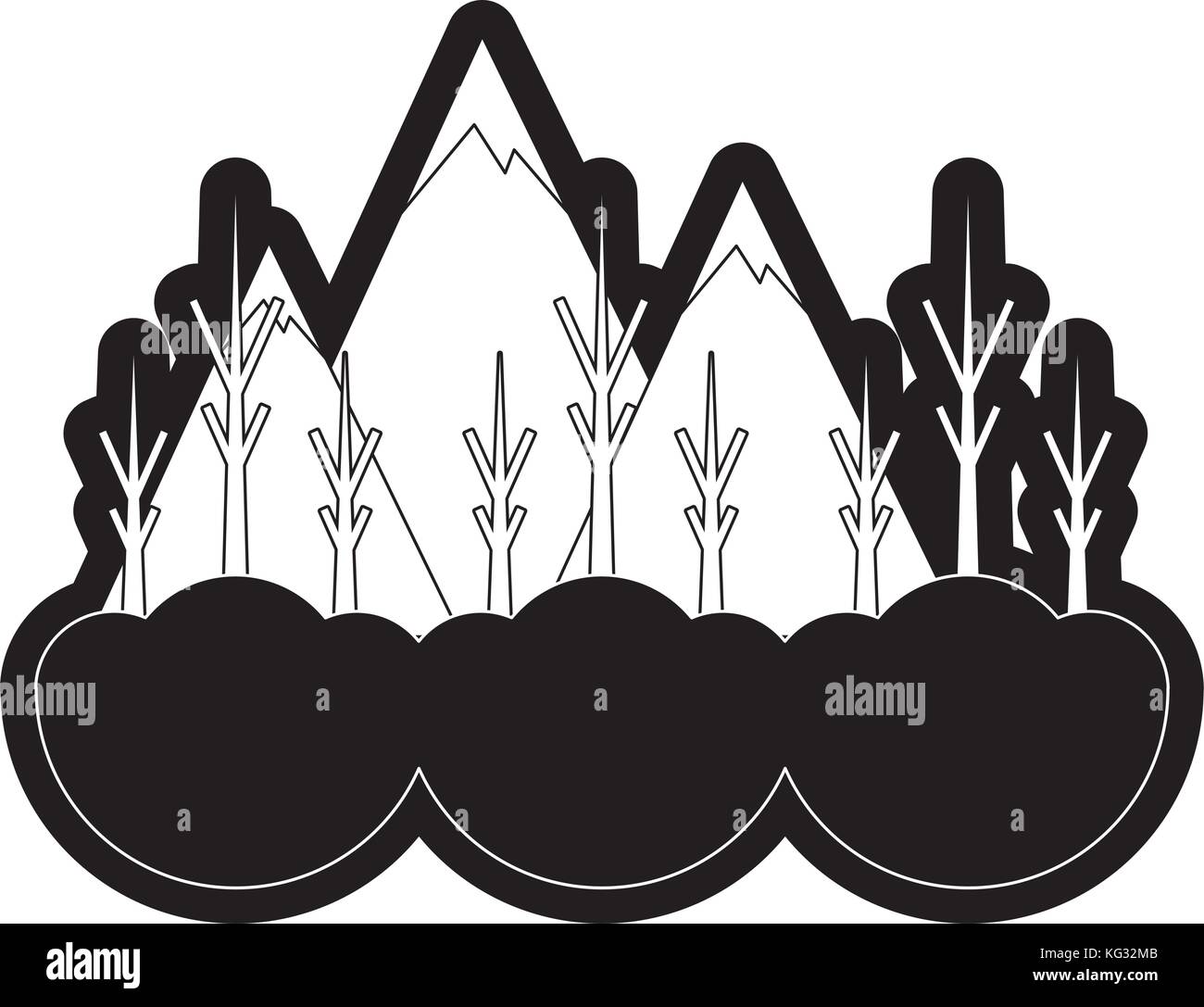 trees vector illustration Stock Vector Image & Art - Alamy