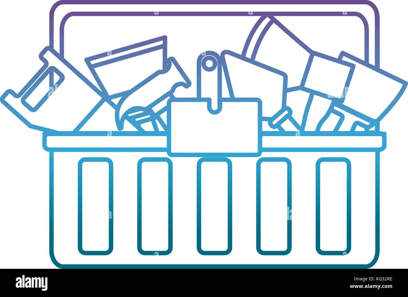 Tool box working tools Stock Vector Images - Alamy