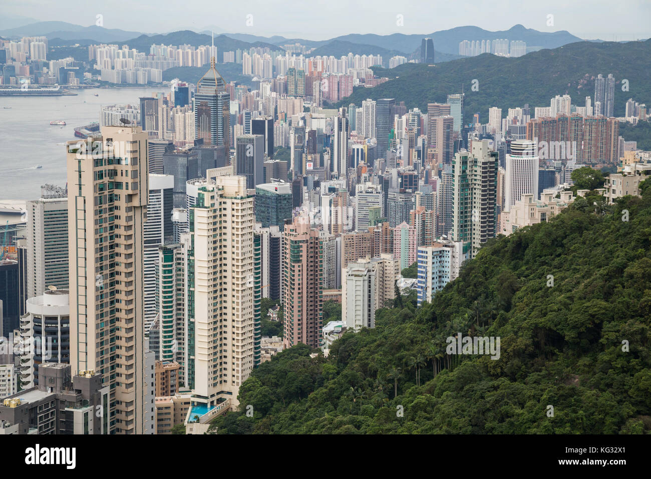 Dense high rise buildings of Hong Kong Stock Photo - Alamy