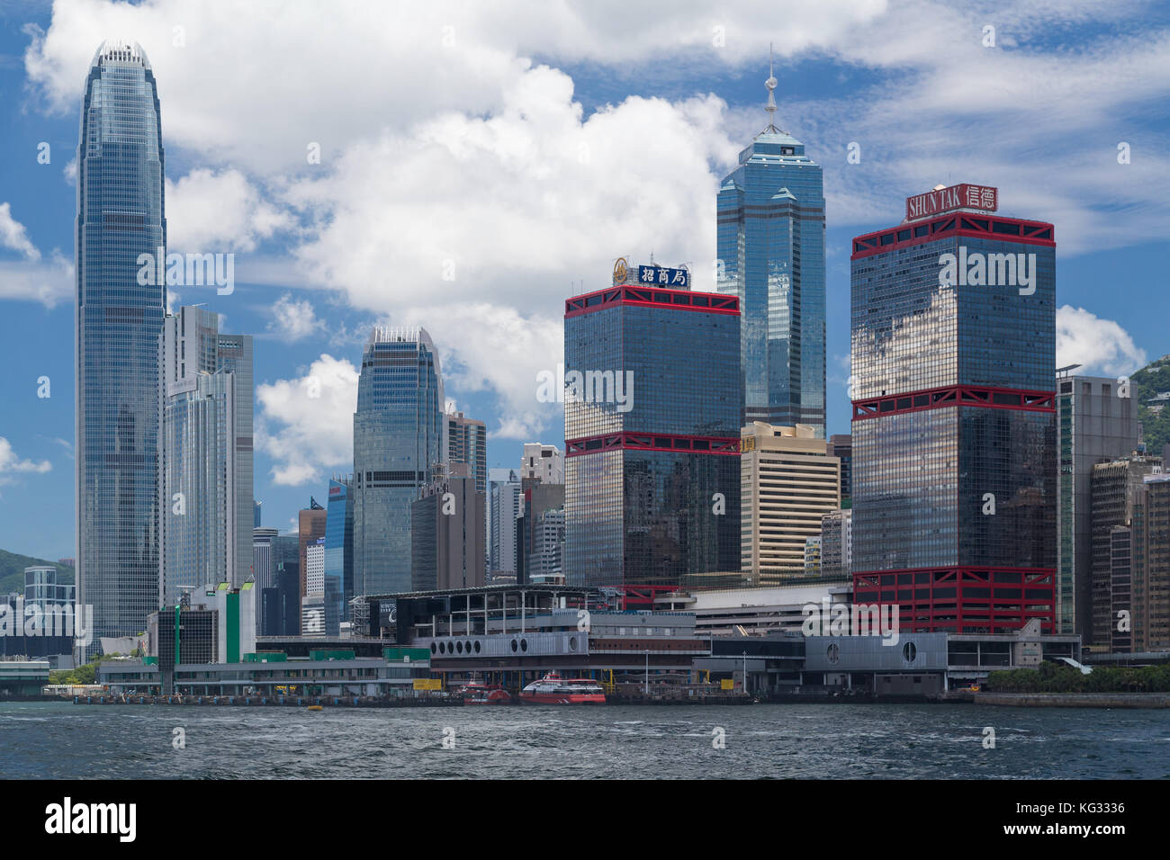 Skyline of Hong Kong Downtown across Victoria Harbour Stock Photo - Alamy