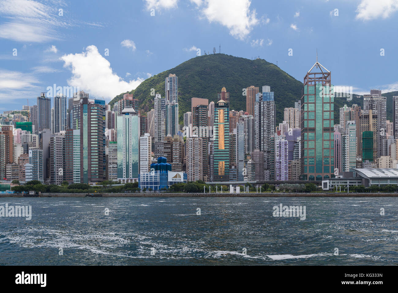 Skyline of Hong Kong Downtown across Victoria Harbour Stock Photo - Alamy