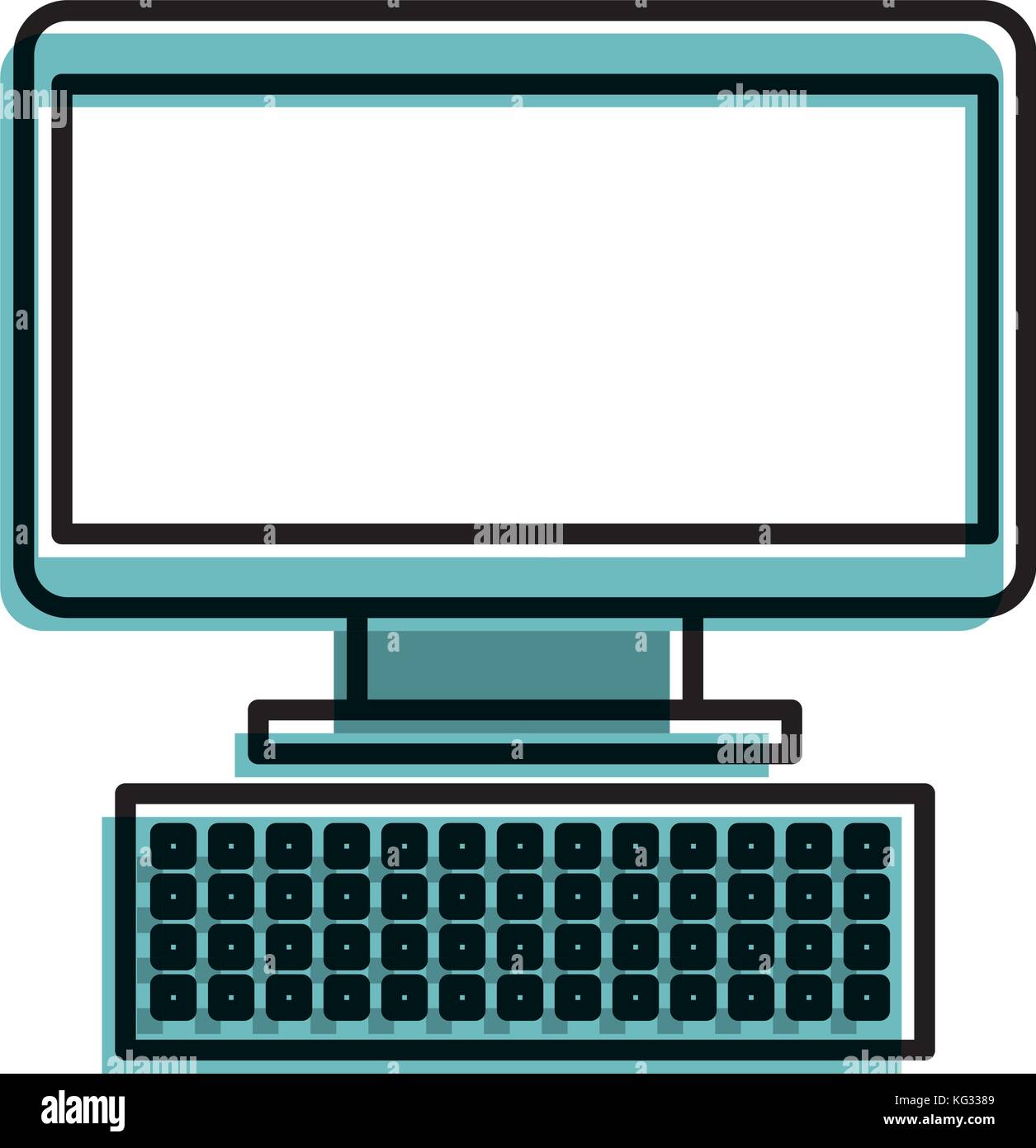 computer keyboard device technology digital Stock Vector Image & Art ...