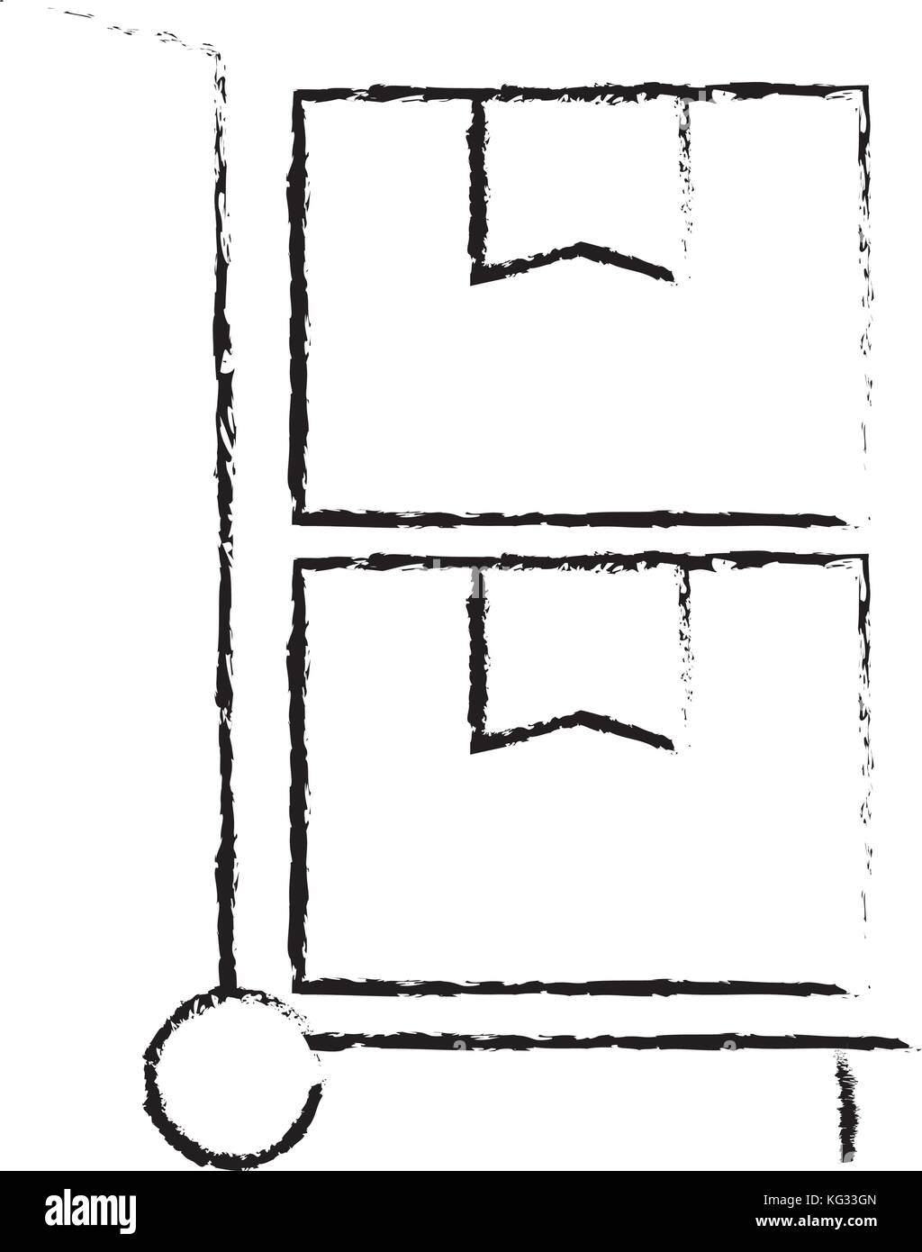 hand cart delivery cardboard boxes storage Stock Vector Image & Art - Alamy